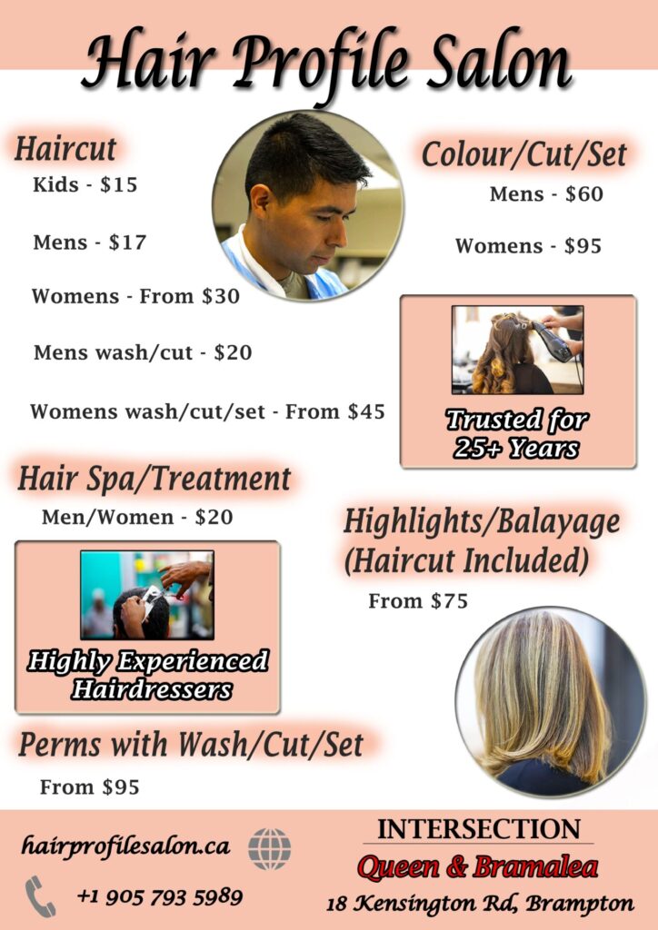 Hair Profile Salon Special Offers - Hair Profile Salon